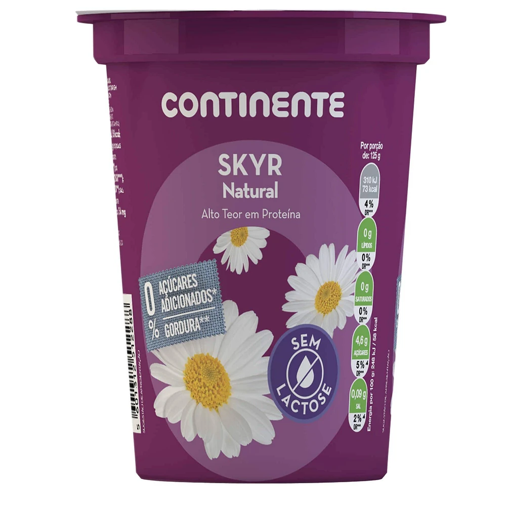 Continente Iogurte Skyr Natural sem Lactose | Centro Colombo