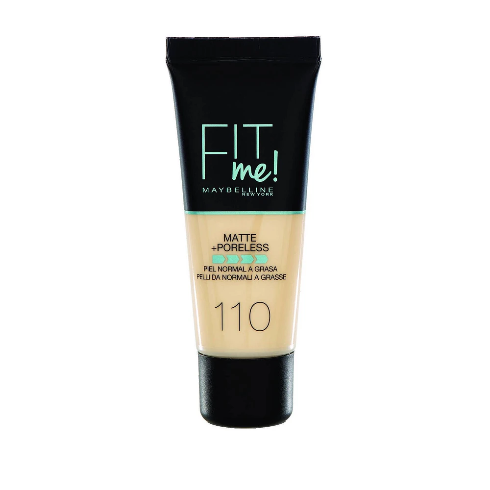 Maybelline New York Base de Rosto Fit Me Matte & Poreless Porcelain 110 ...