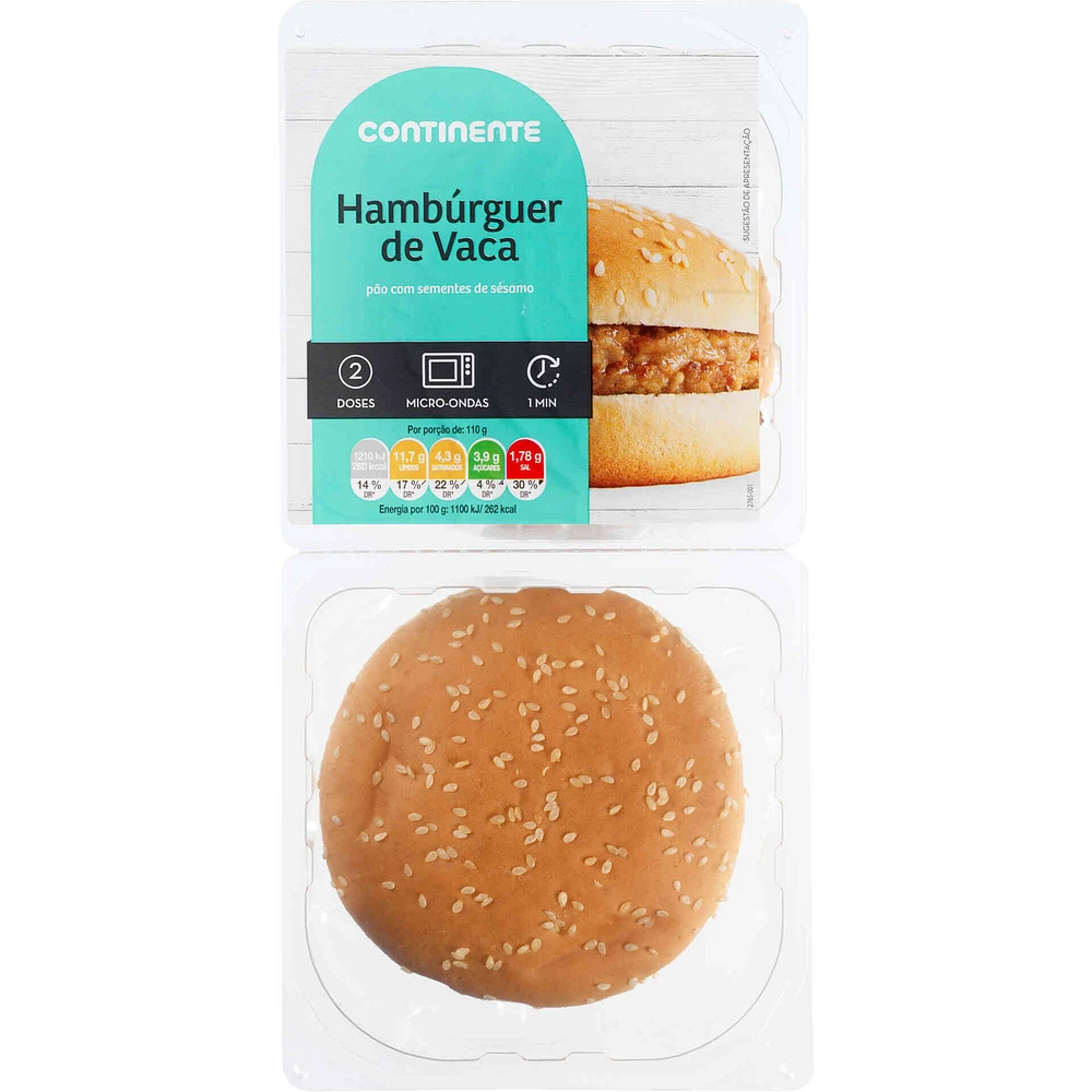 Continente Hambúrguer de Vaca | Centro Colombo