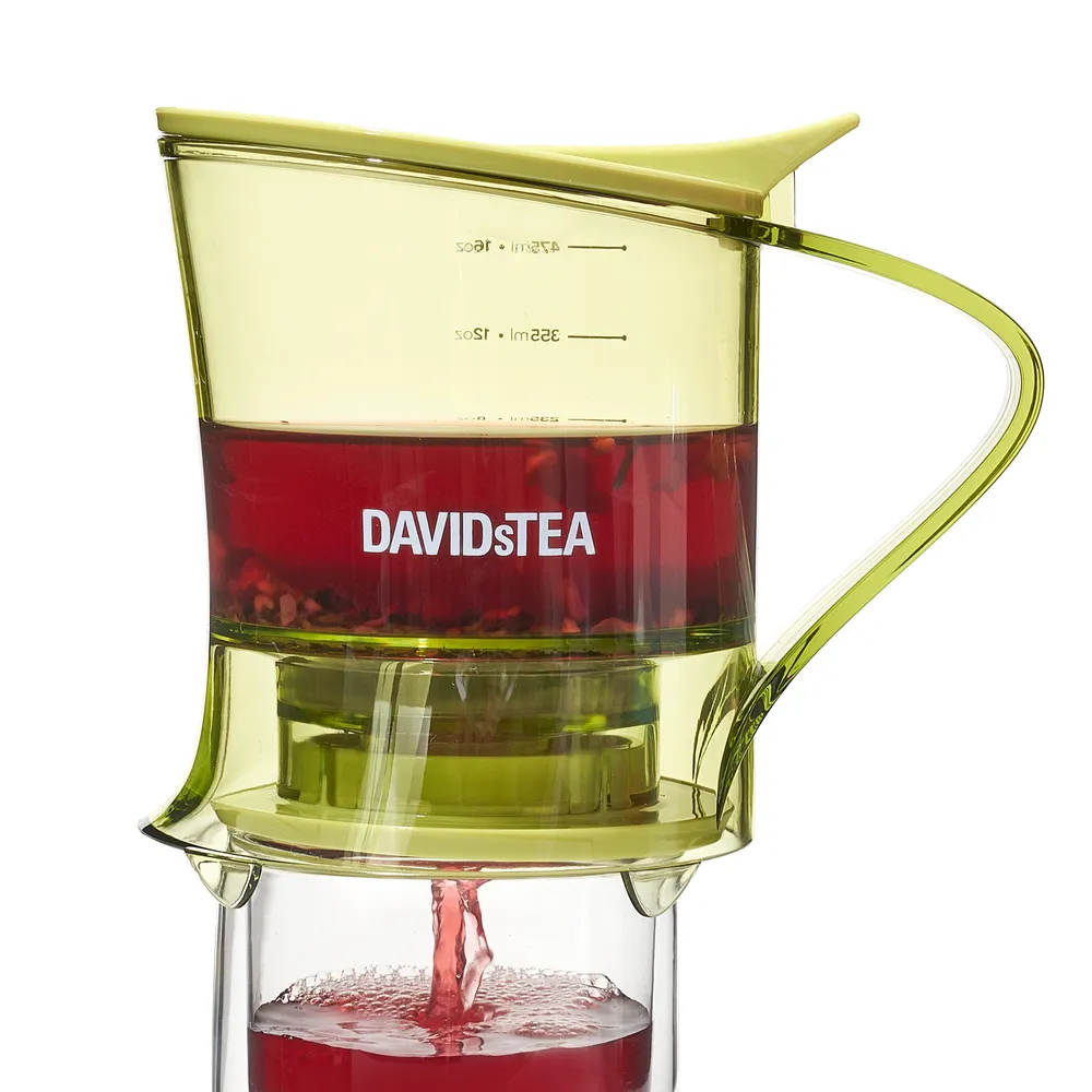 DAVIDsTEA Infuseur à thé magique vert de 16 oz | Galeries de la Capitale