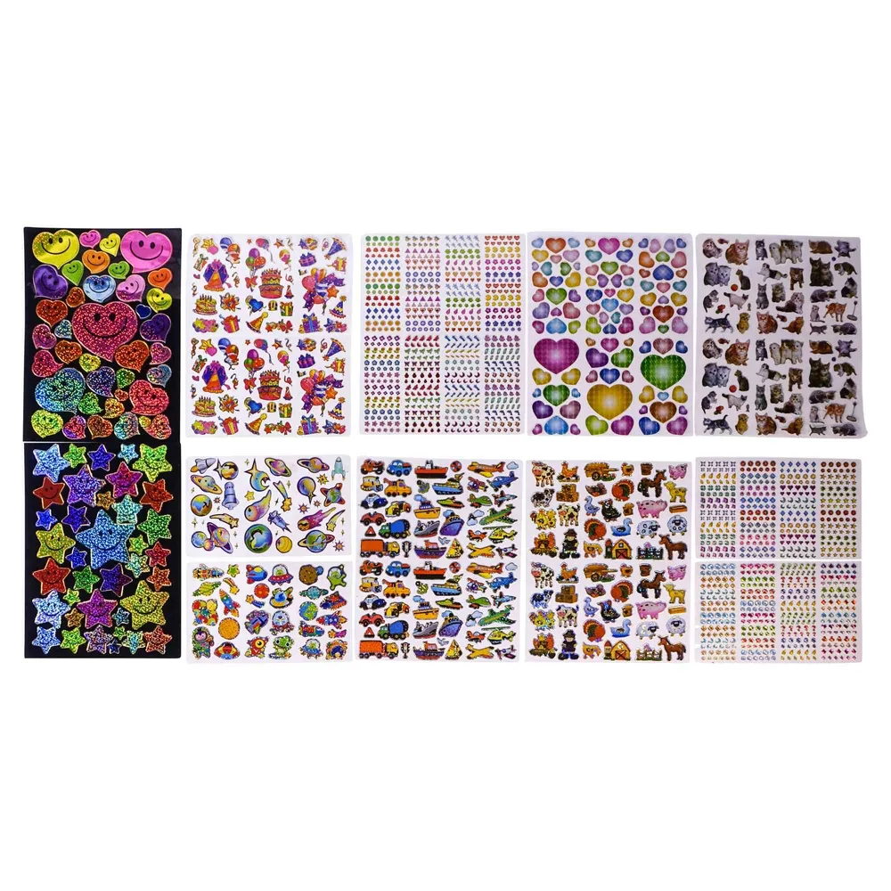 Dollarama Golden Outline Stickers (Assorted Colours) - Case of 36 ...