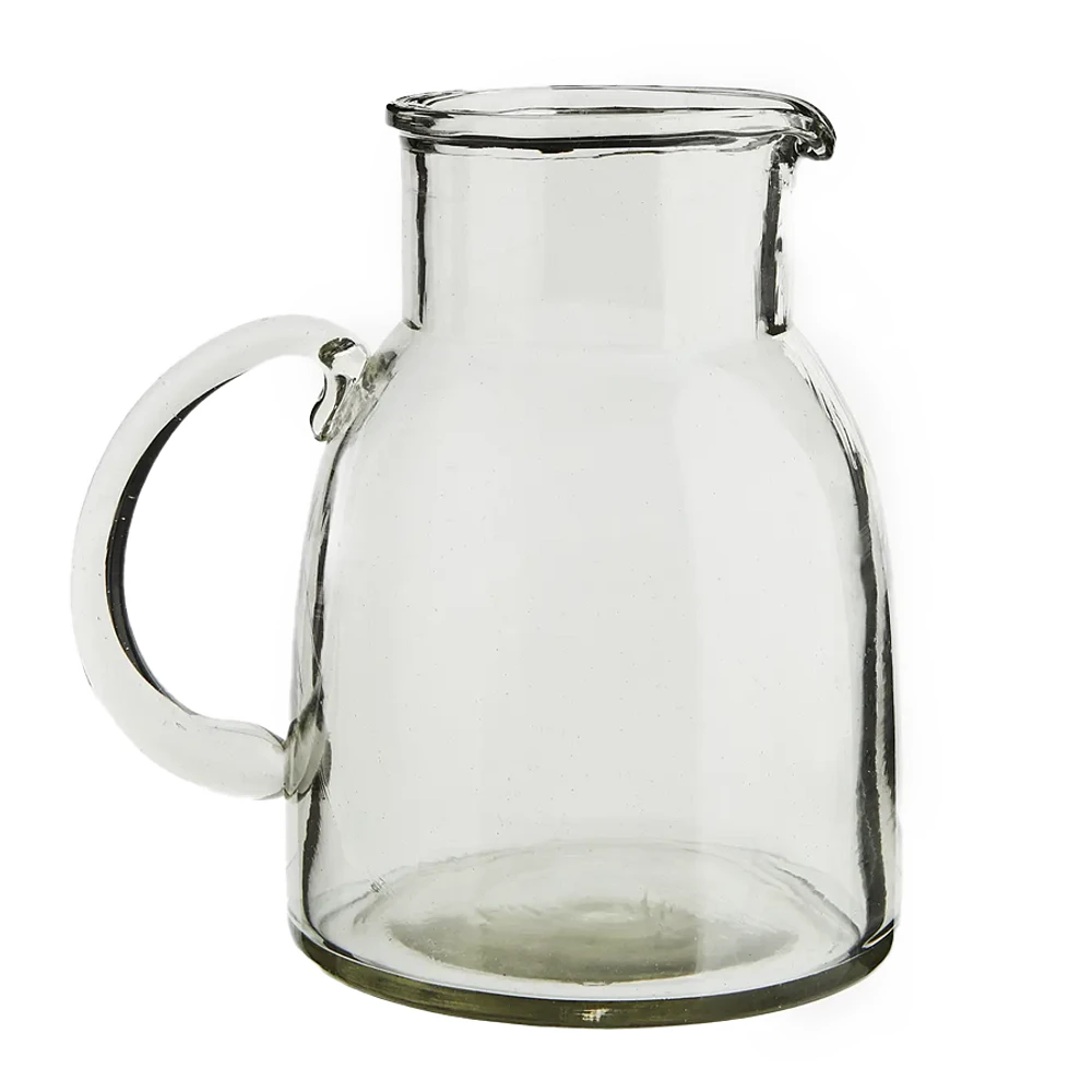 Madam Stoltz | Glass Jug With Handle - Clear | King's Cross