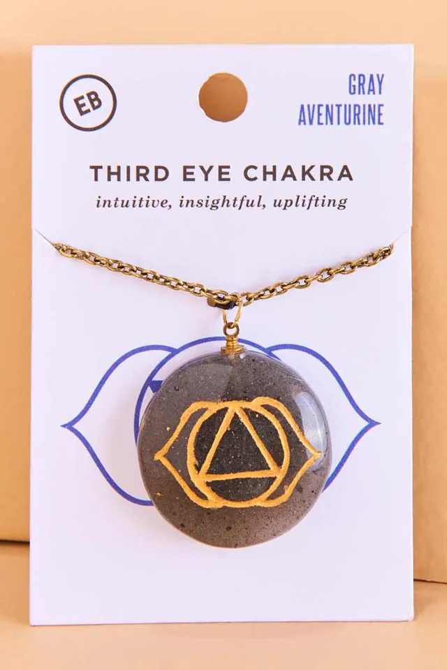 Earth Bound Trading Aventurine Third Eye Chakra Necklace at Hamilton ...