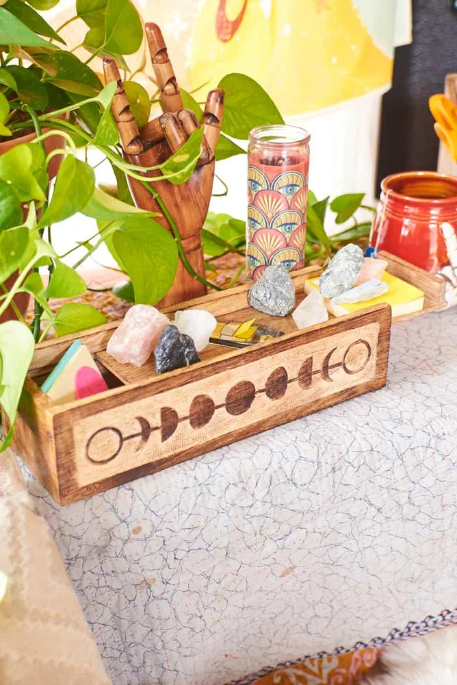 Earthbound Trading Moon Phase Wood Box | Hamilton Place