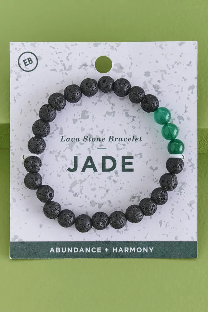 Earthbound Trading Jade and Lava Stone Diffuser Bracelet | Hamilton Place