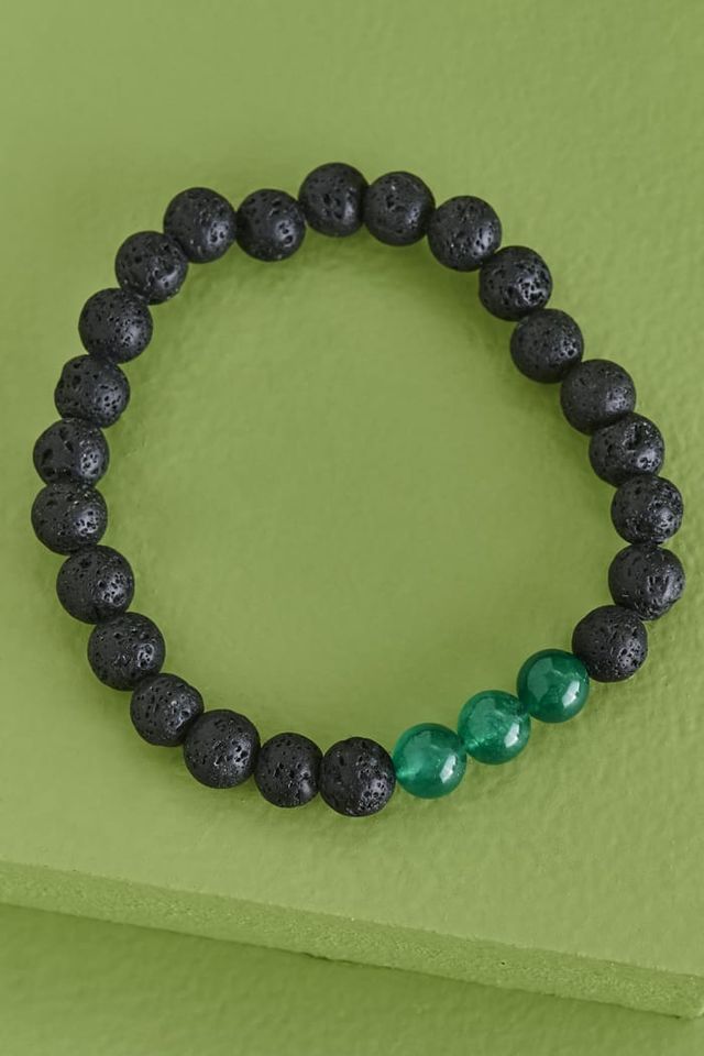 Earthbound Trading Jade and Lava Stone Diffuser Bracelet | Hamilton Place