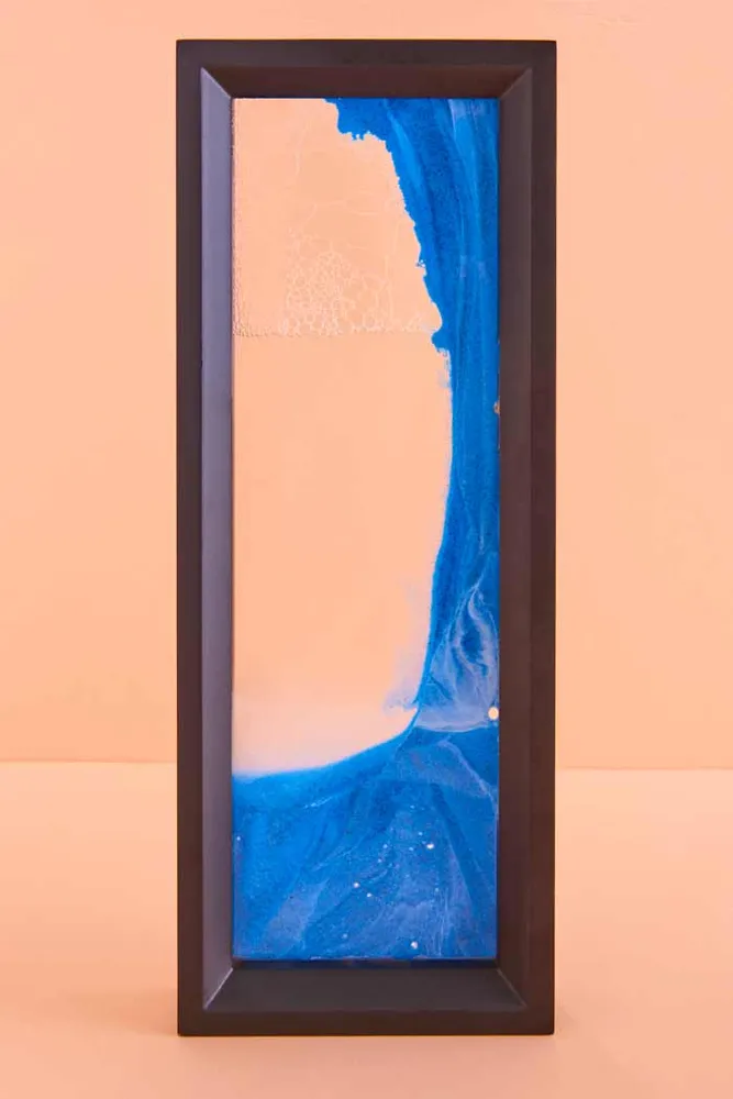 Earthbound Trading Blue and White Rectangle Sand Art | Hamilton Place