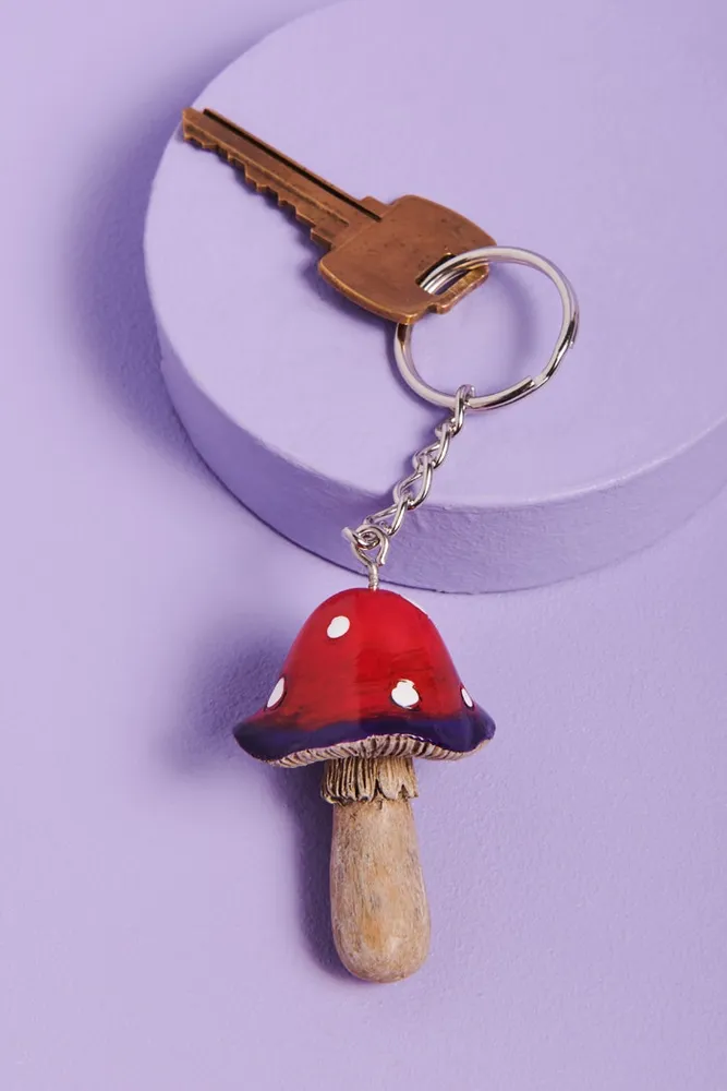 Earthbound Trading Red Spotted Mushroom Keychain | Hamilton Place