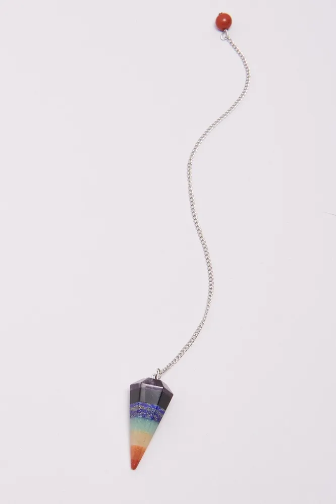 Earthbound Trading Beaded Rainbow Chakra Pendulum | Hamilton Place