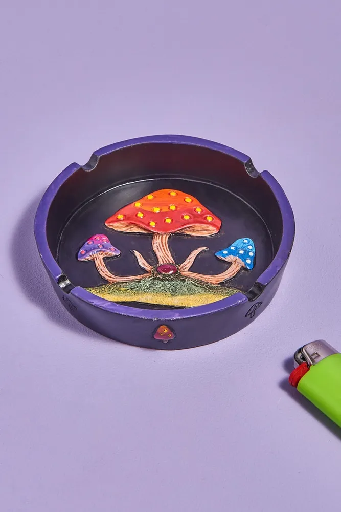 Earthbound Trading Purple Mushroom Ashtray | Hamilton Place