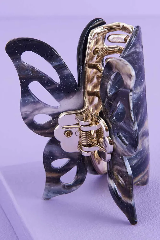 Earthbound Trading Granite Butterfly Claw Clip | Hamilton Place