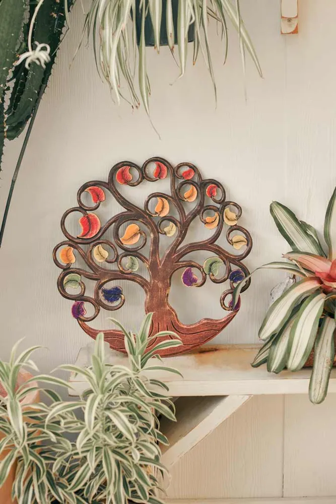 Earthbound Trading Rainbow Tree of Life Wall Plaque | Hamilton Place