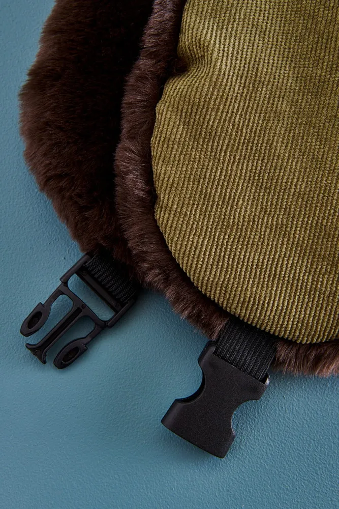 Earthbound Trading Olive Corduroy Trapper Hat | Hamilton Place