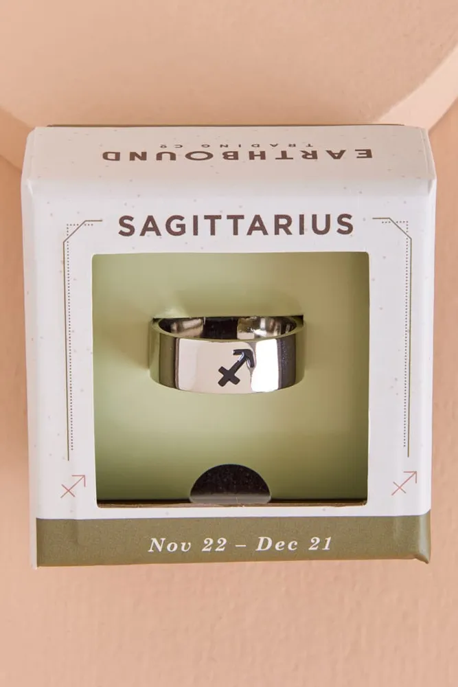 Earthbound Trading Chunky Brass Sagittarius Ring | Hamilton Place
