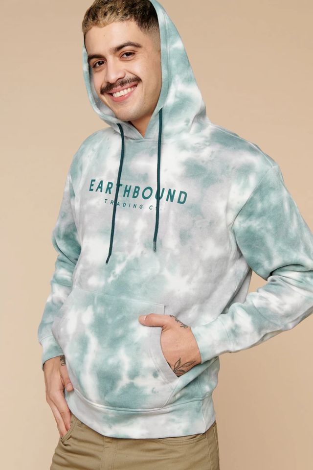 Earthbound Trading Green Earthbound Trading Co. Tie Dye Hoodie (EB ...