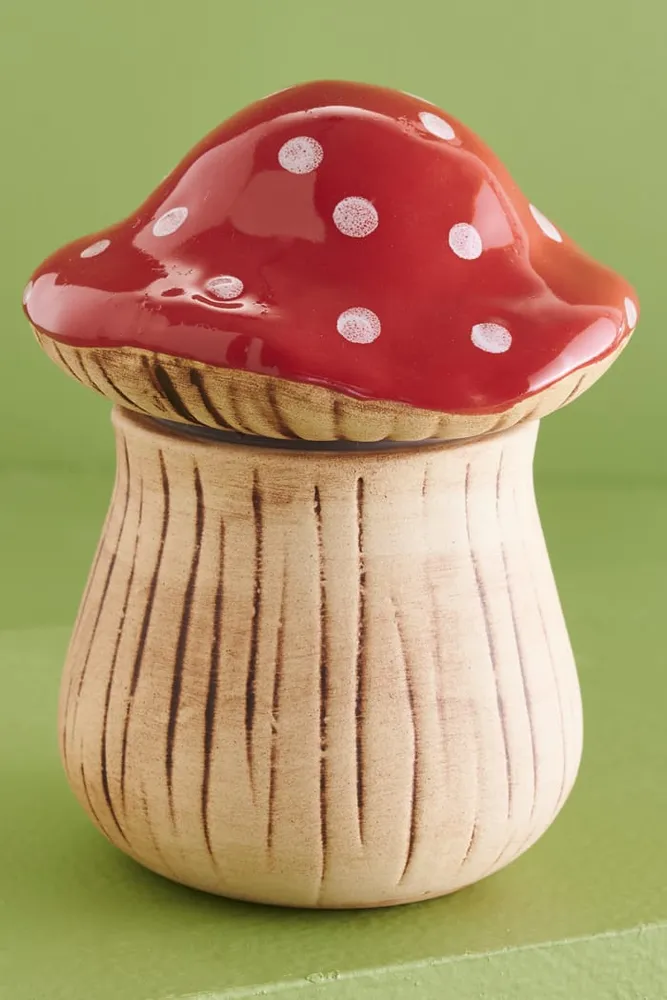 Earthbound Trading Red Spotted Mushroom Stash Jar | Hamilton Place
