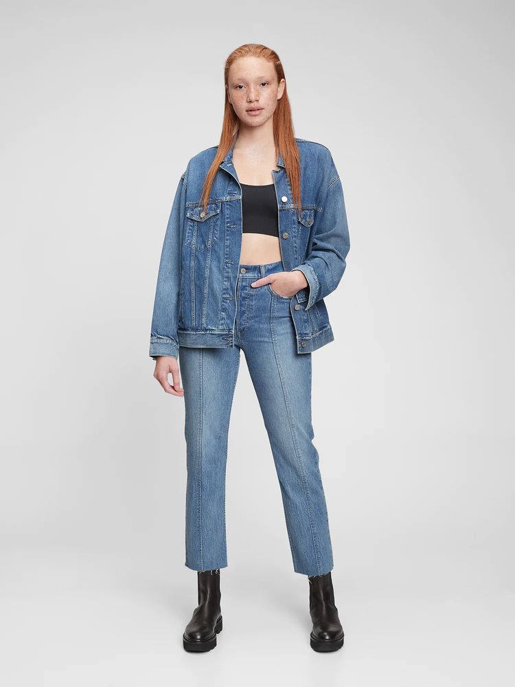 Gap High Rise Cheeky Straight Jeans with Washwell | Mall of America®