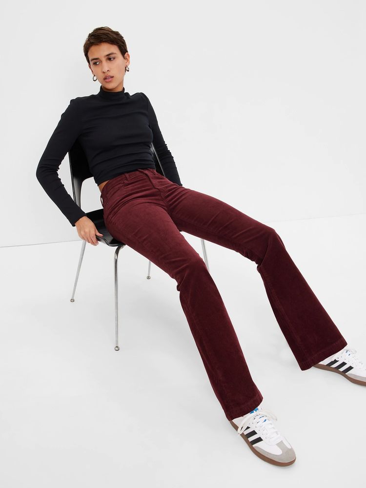 Gap High Rise Corduroy 70s Flare Jeans with Washwell | Mall of America®