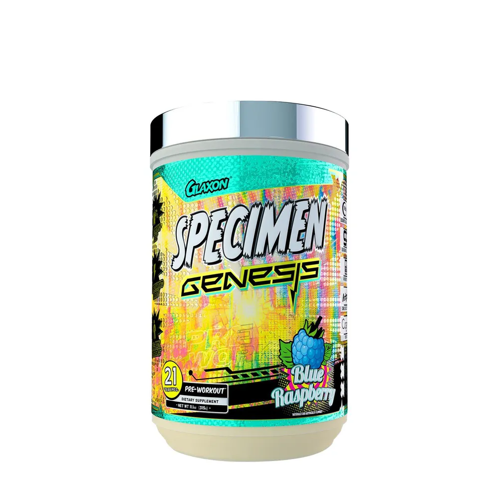 GNC GLAXON Specimen Genesis Pre-Workout - Blue Raspberry - 21 Servings ...