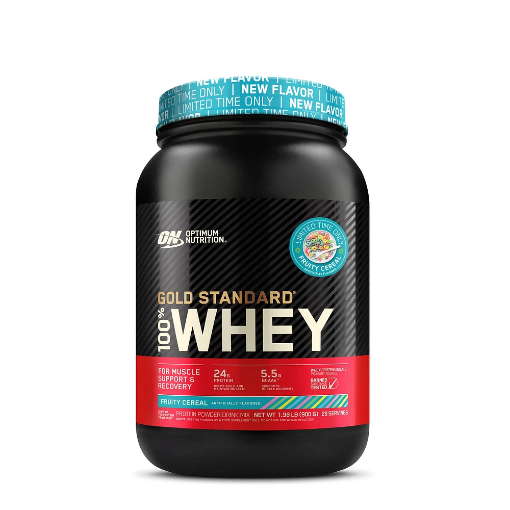 GNC Optimum Nutrition Gold Standard 100% Whey Protein - Fruity Cereal ...