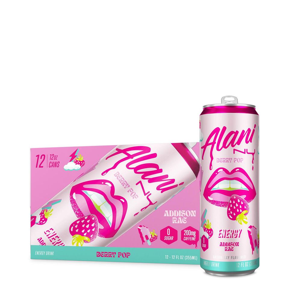 GNC Alani Nu Energy X Addison Rae - Berry Pop - 12 Cans | Mall of America®