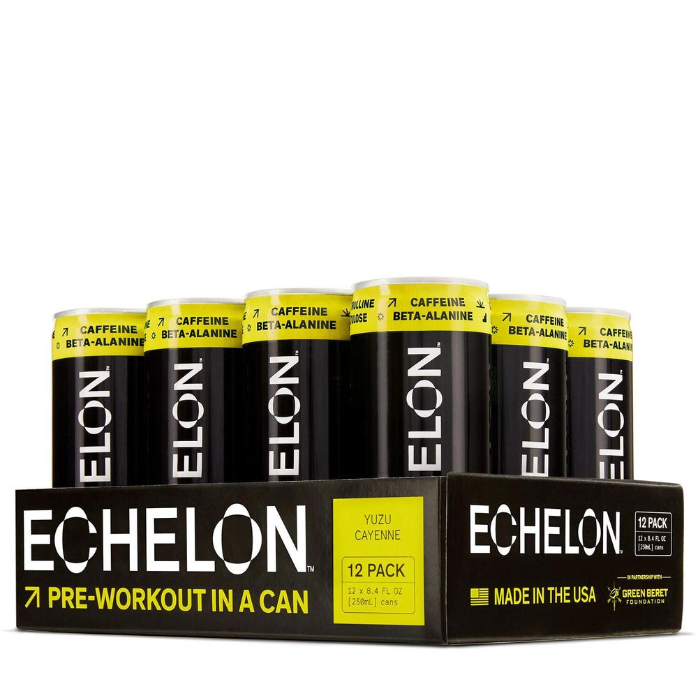 GNC Echelon Pre-Workout Energy Drink - Yuzu Cayenne - 12 Cans | Mall of America®