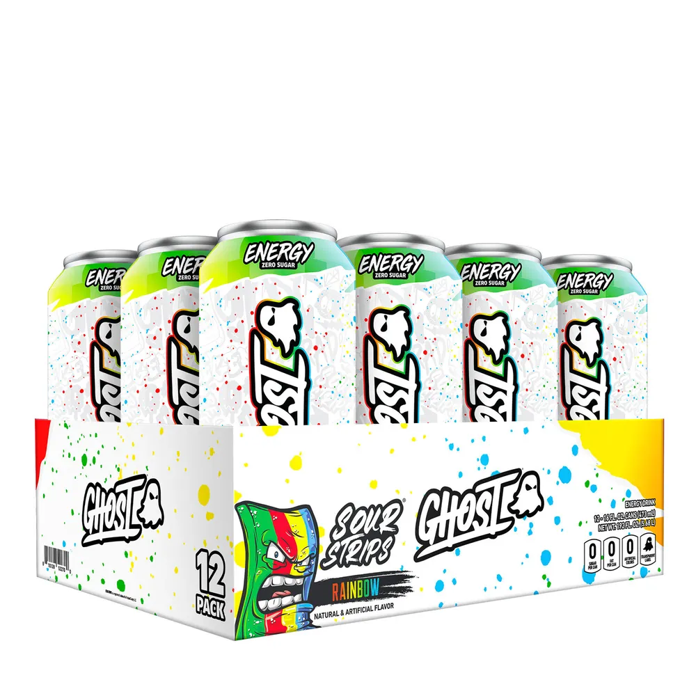 GNC GHOST Energy Drink - Sour Strips Rainbow - 12 | Mall of America®