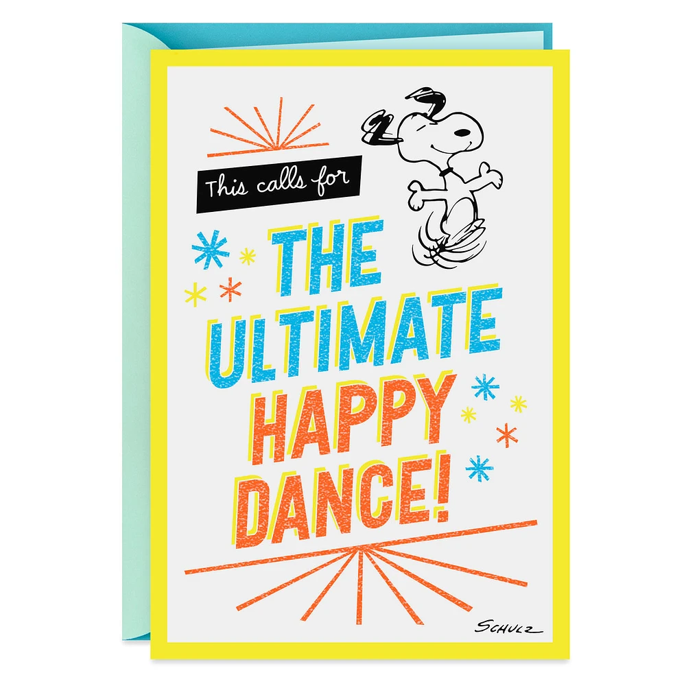 Hallmark Peanuts® Snoopy Happy Dance Congratulations Card for only USD ...