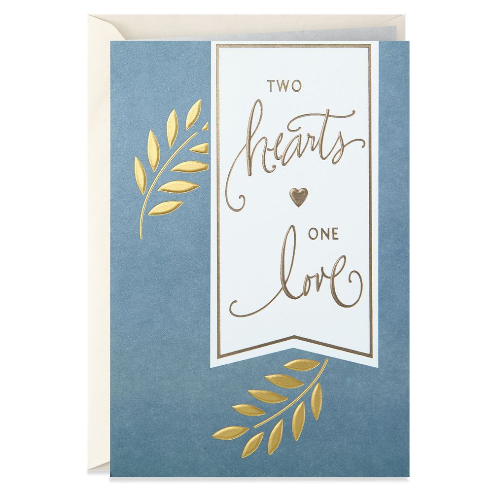 Two Hearts One Love Wedding Invitations