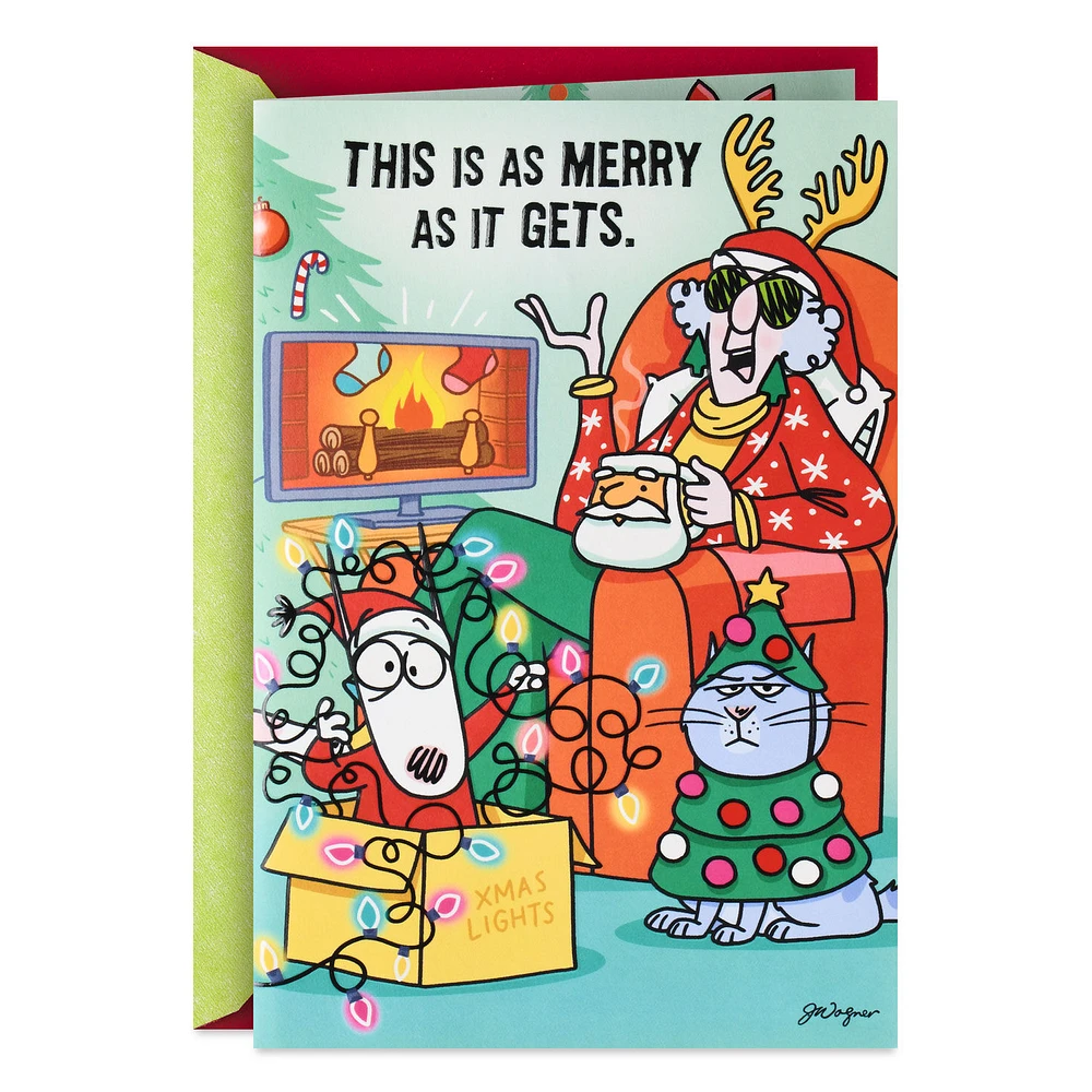 Merry Maxine Christmas Cartoons Maxine™ Too Lazy Funny Pop Up Money