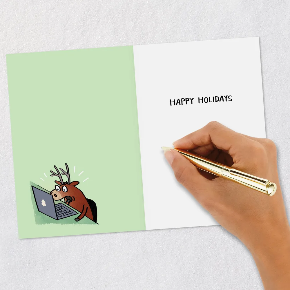Hallmark Hacker the Reindeer Funny Christmas Card for only USD 3.69 ...