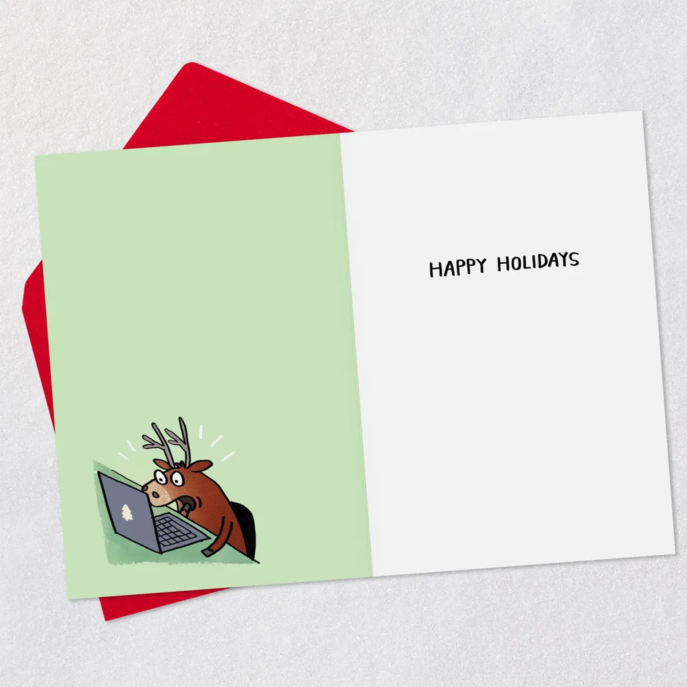 Hallmark Hacker the Reindeer Funny Christmas Card for only USD 3.69 ...