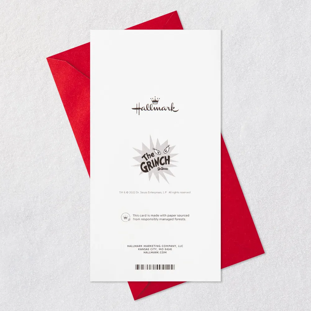 Hallmark Dr. Seuss™ Grinch With Sleigh Money Holder Christmas Card for ...