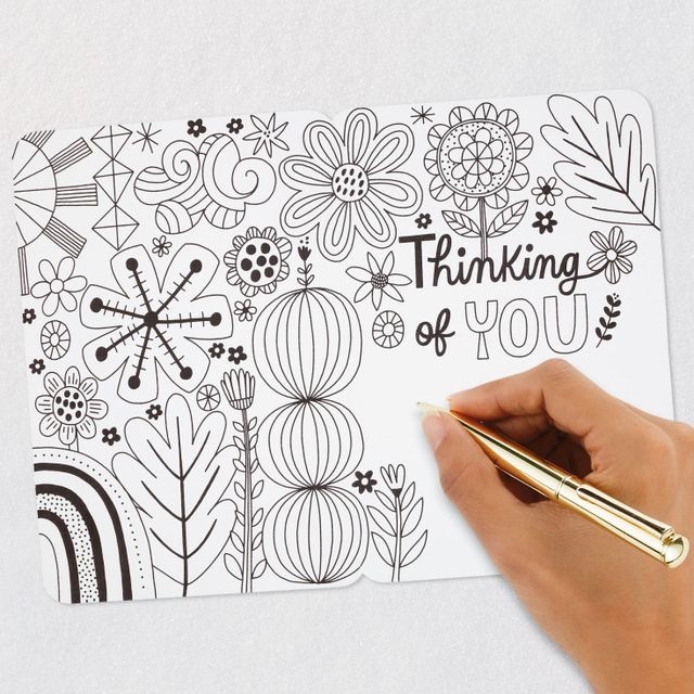 Thinking Of You Coloring Pages