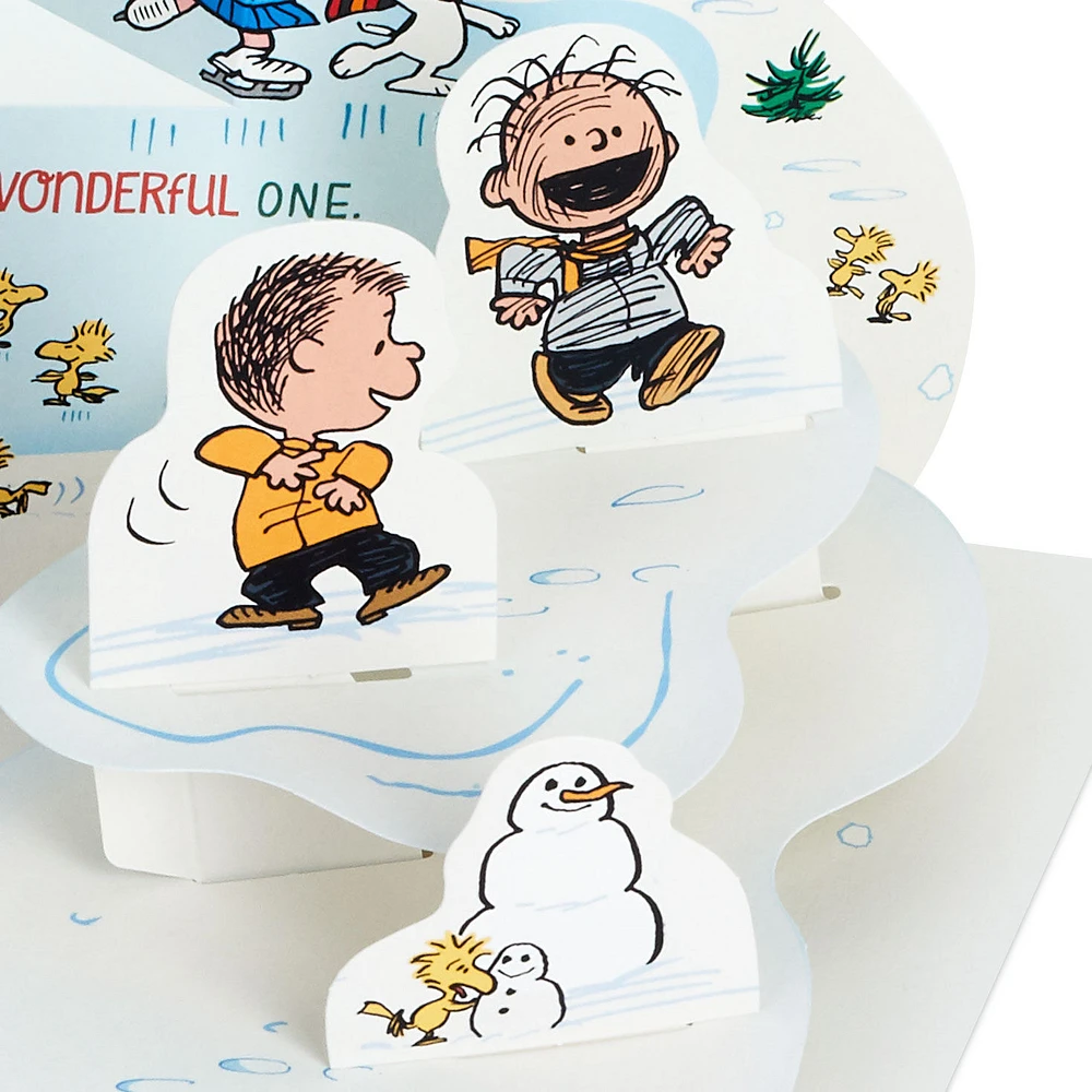 Hallmark The Peanuts® Gang Jolly Ice Skating Musical 3D Pop-Up ...