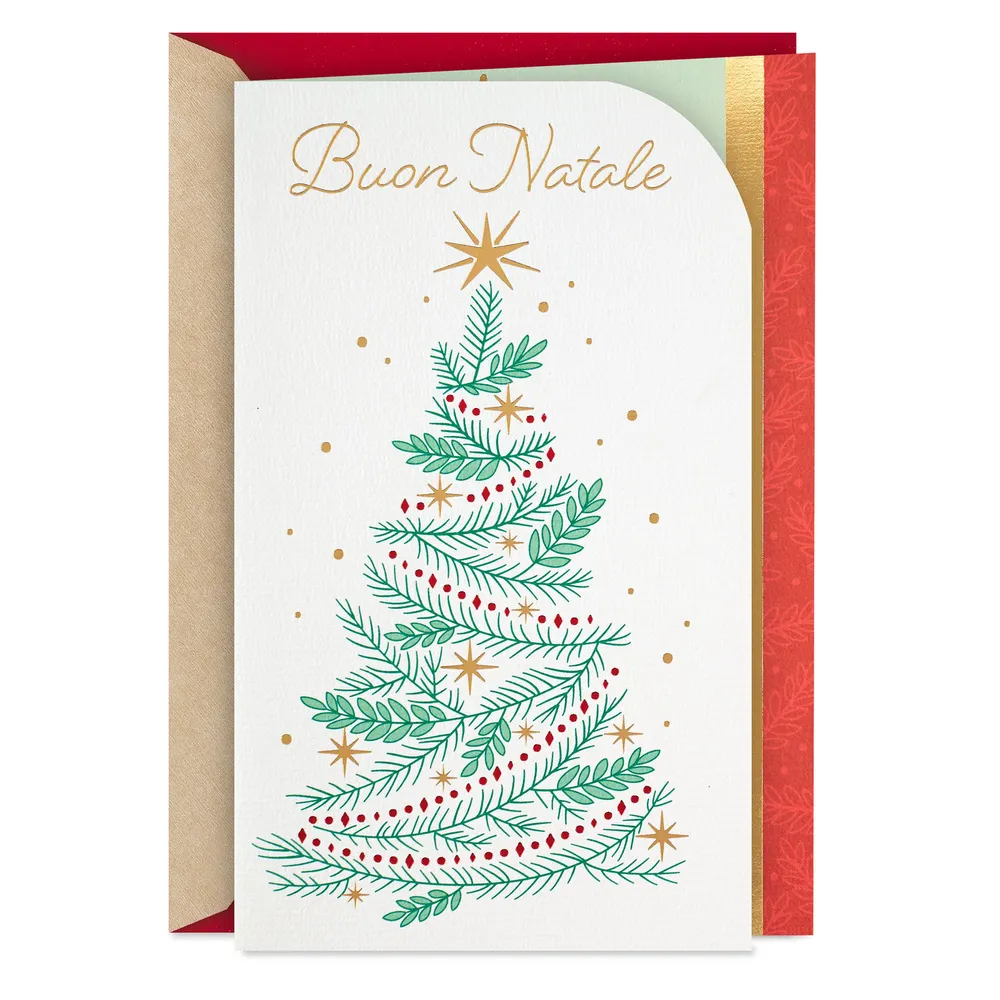 Hallmark You Brighten the Year Italian-Language Christmas Card for only ...