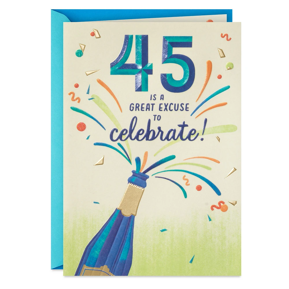 Hallmark Celebrating 45 Years of You 45th Birthday Card for only USD 4. ...