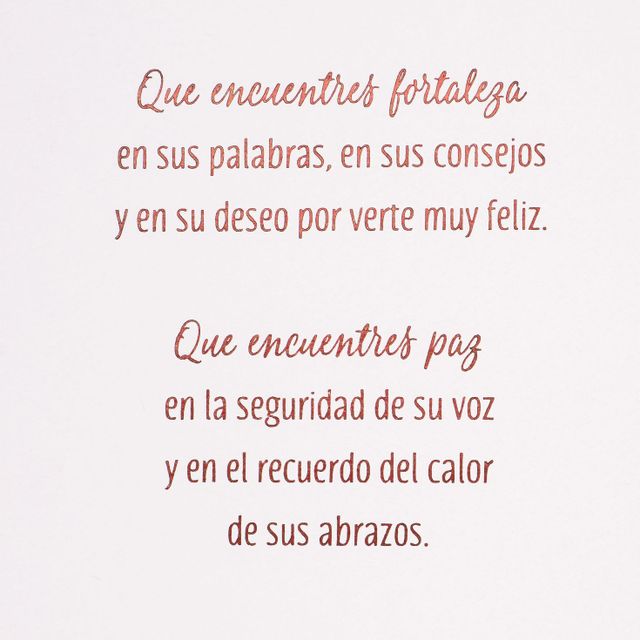 Sympathy Wording In Spanish