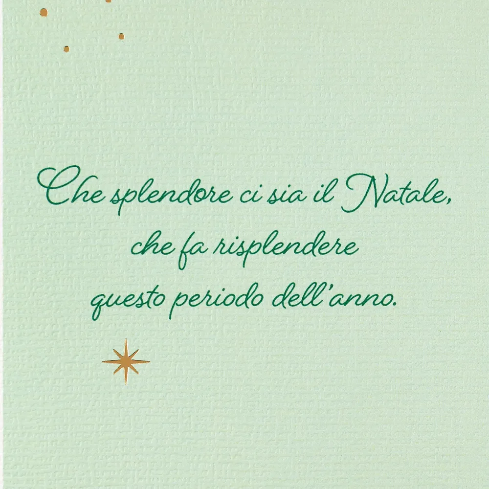 Hallmark You Brighten the Year Italian-Language Christmas Card for only ...