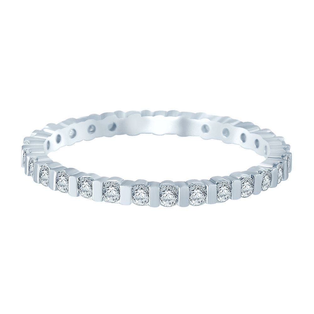 Helzberg 1/ ct. tw. Diamond Eternity Band 14K White Gold | Mall of America®