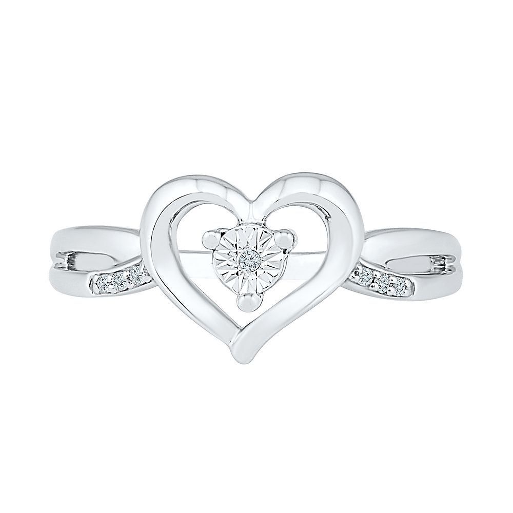 Helzberg Diamond Heart Ring Sterling Silver | Mall of America®