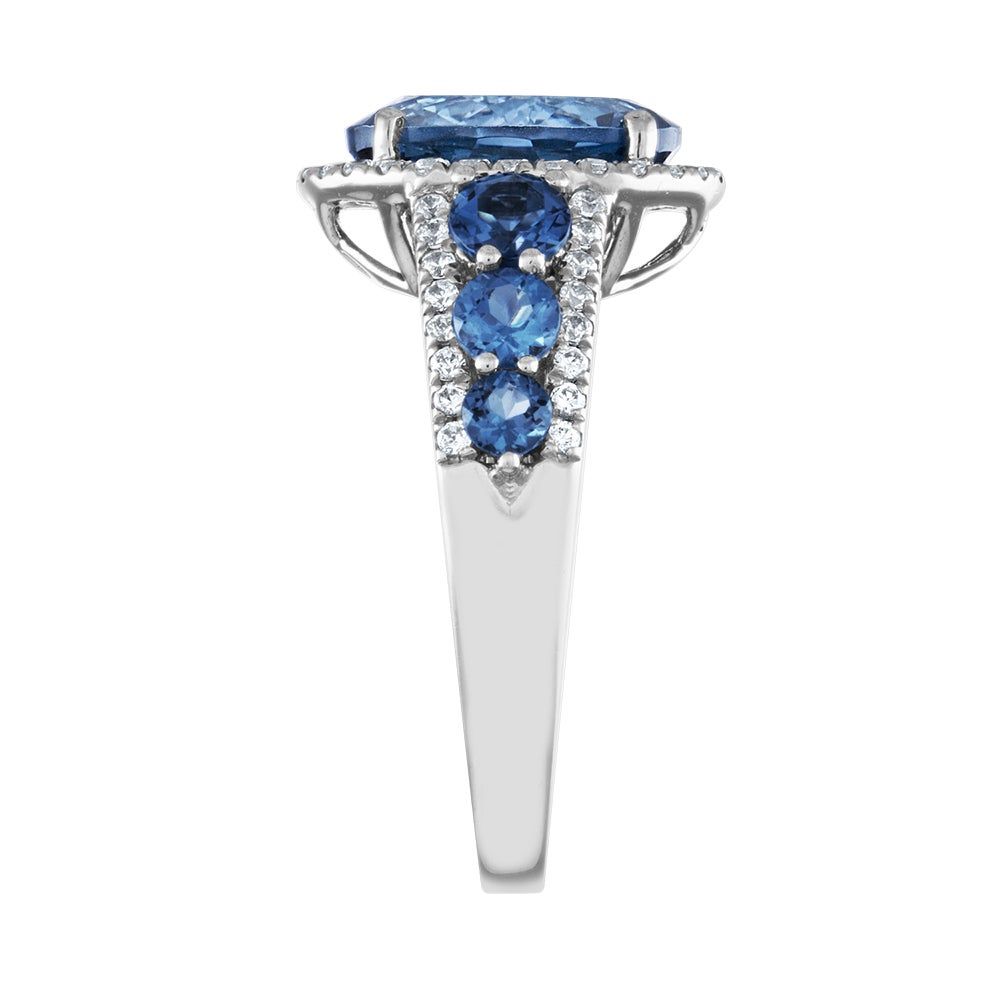 Helzberg Blue & Violet Topaz Ring 10K White Gold | Mall of America®