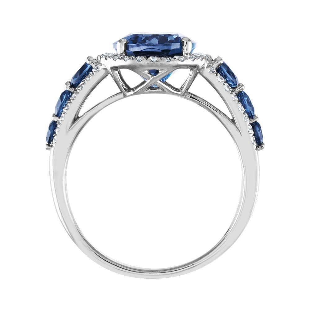 Helzberg Blue & Violet Topaz Ring 10K White Gold | Mall of America®