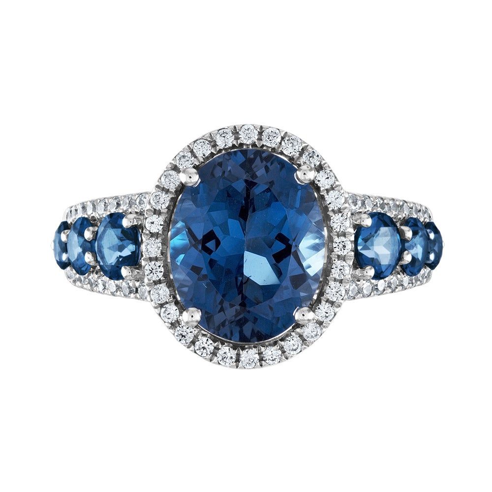 Helzberg Blue & Violet Topaz Ring 10K White Gold | Mall of America®