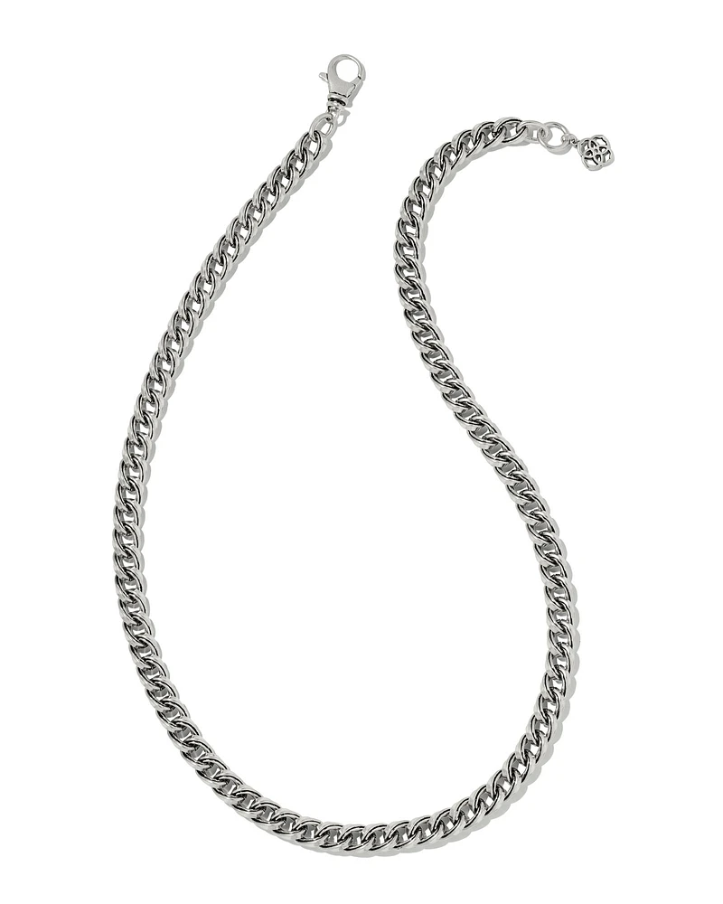 Kendra Scott Vincent Chain Necklace in Vintage Silver | The Summit