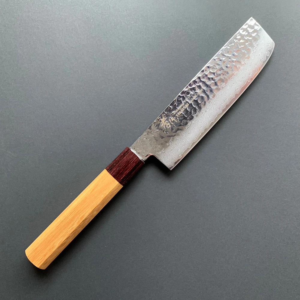 Kitchen Provisions Nakiri knife, VG10 stainless steel, Damascus ...