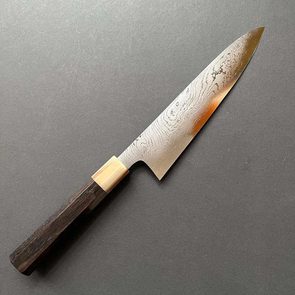 Kitchen Provisions Gyuto knife, Shirogami 2 with iron cladding, Hand ...
