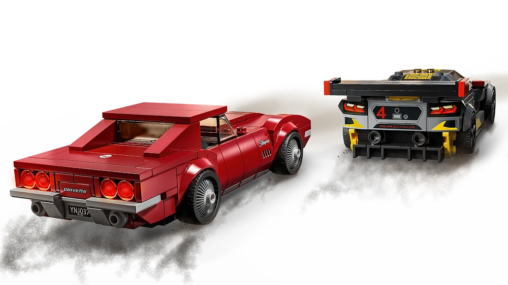 LEGO® Chevrolet Corvette C8.R Race Car and 1969 Chevrolet Corvette ...