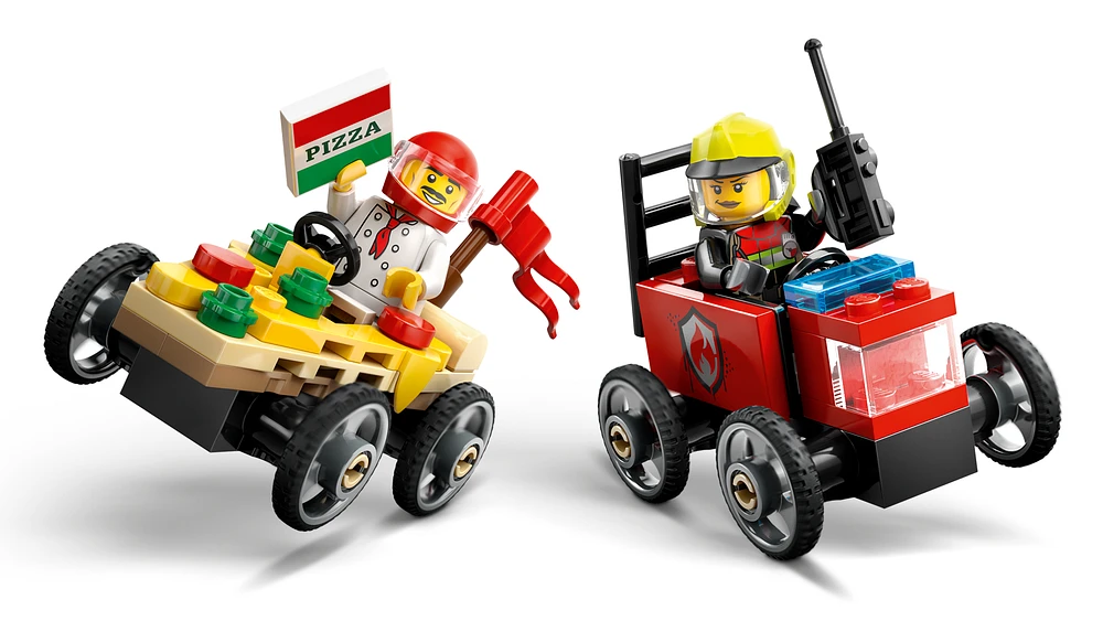 LEGO® Pizza vs. Fire Truck Race Car Pack | Mall of America®