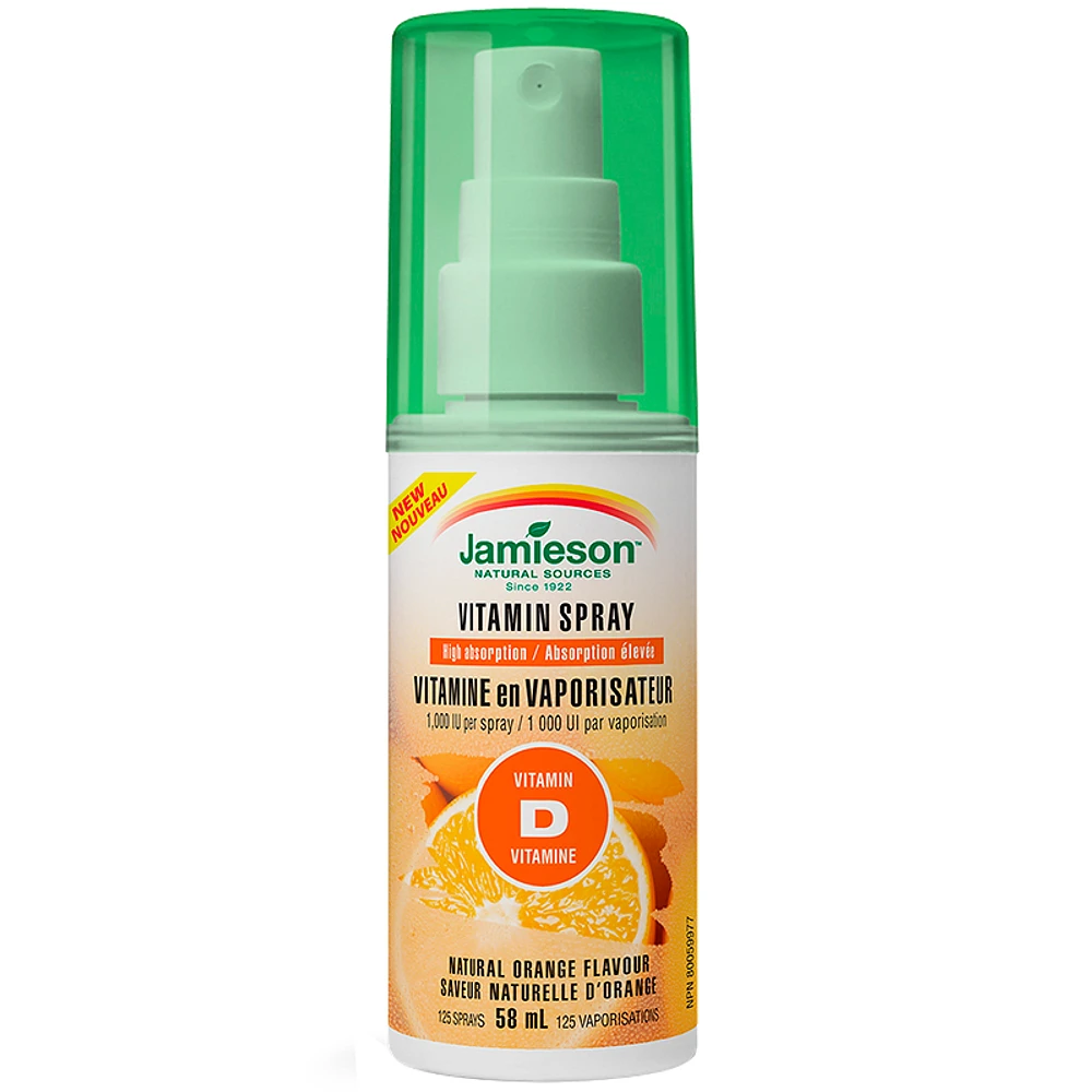 Jamieson Vitamin Spray Vitamin D - Orange - 58ml | Coquitlam Centre